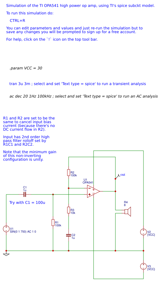 Amplifier with DC coupled output - OSHWLab