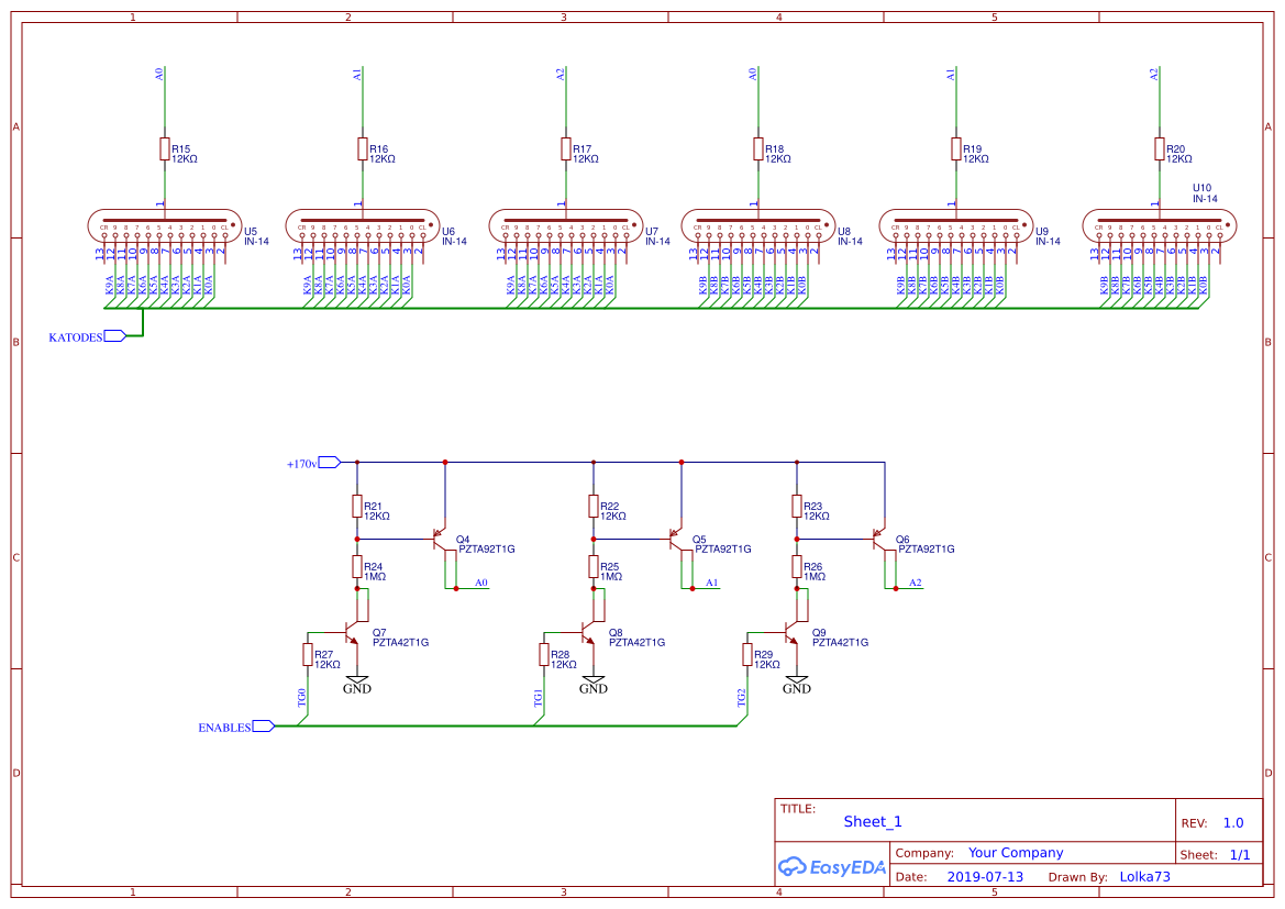 Nixie_clock_hw - OSHWLab