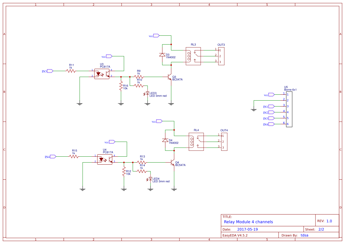 Módulo Relay - OSHWLab
