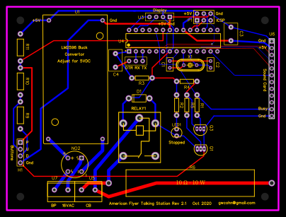 American Flyer Arduino Talking Station - EasyEDA open source hardware lab