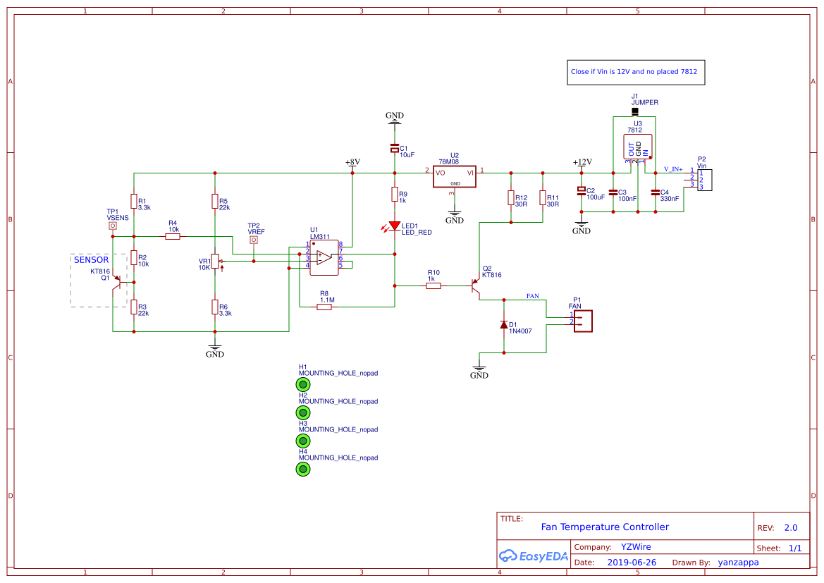 Fan Temperature Controller - OSHWLab