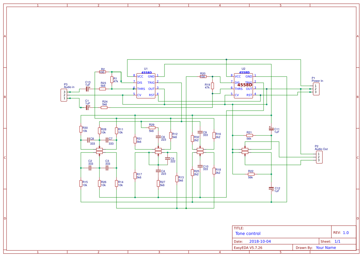 Tone Control - OSHWLab