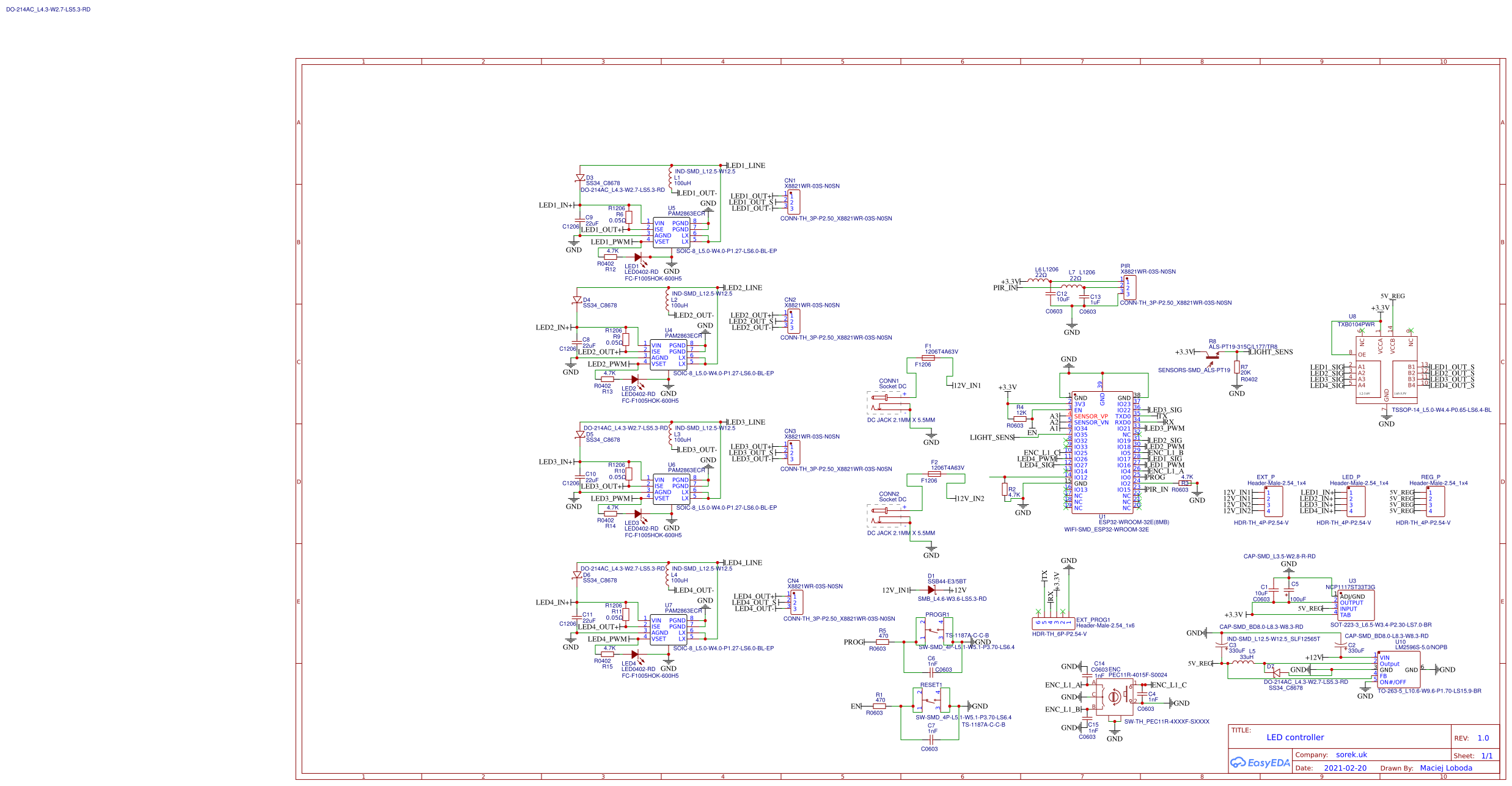 LED controller - OSHWLab