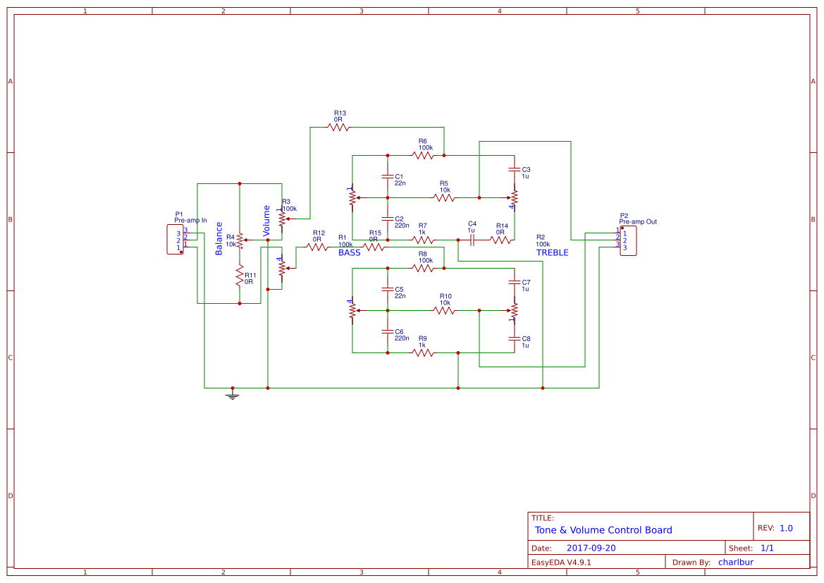 Tone & Volume Control - OSHWLab