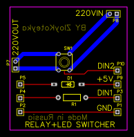 Relay LED controller - OSHWLab