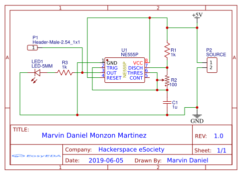 Astable 555 - OSHWLab