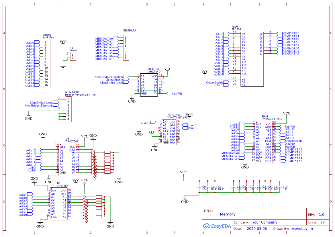 MainMemory3232 - EasyEDA open source hardware lab