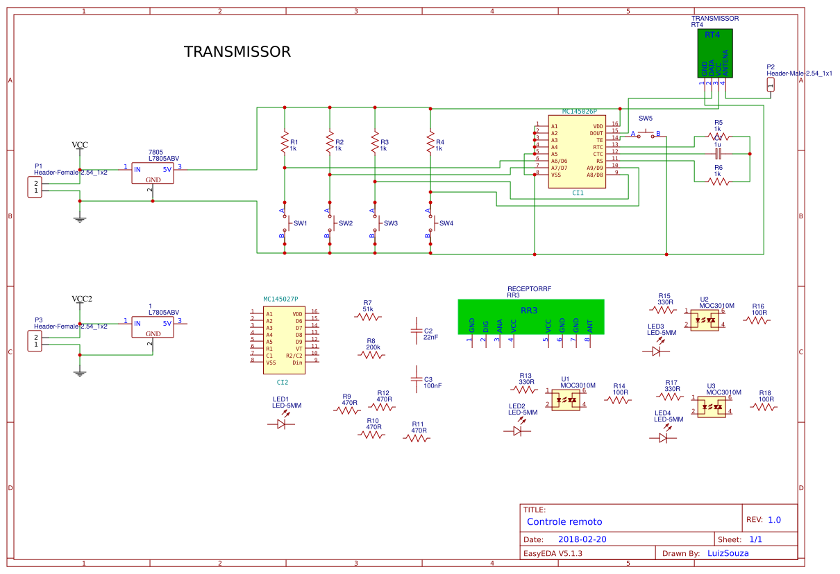 Controle remoto - OSHWLab