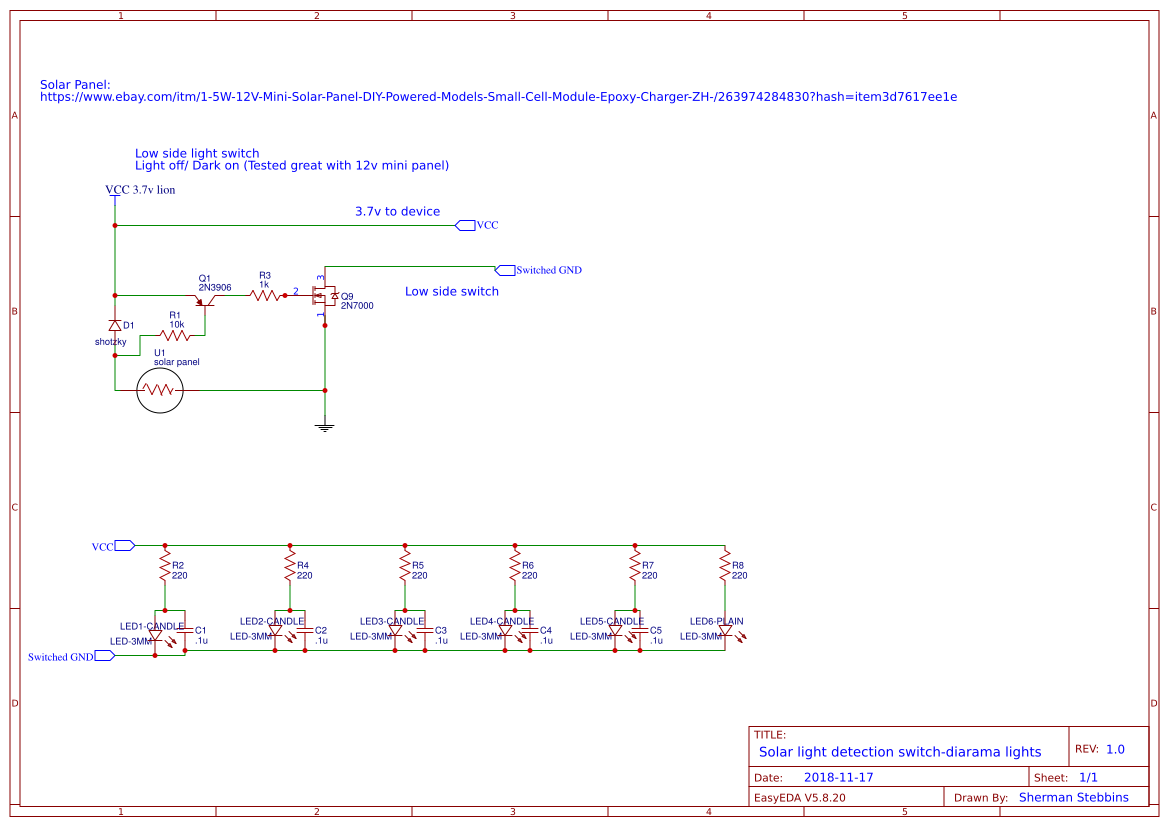 LDR light switch - OSHWLab