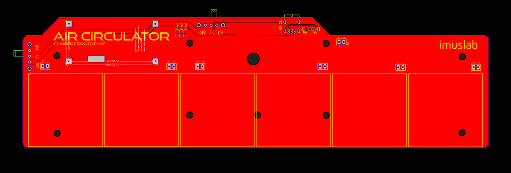 Air Circulator - A screen bar like fan that mount on top of your monitor - OSHWLab