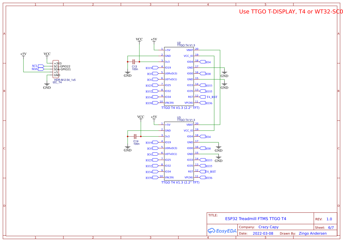 Esp32 Treadmill Ftms Oshwlab