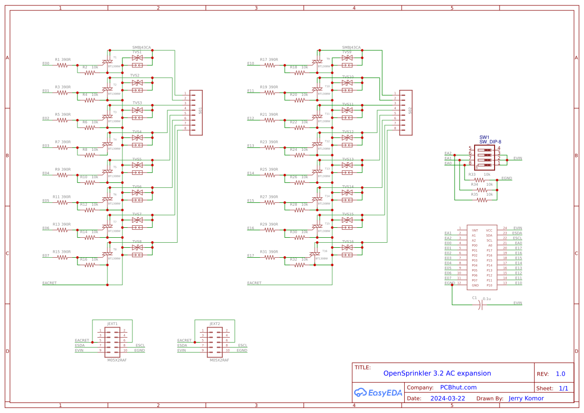 OpenSprinkler 3.2 AC expansion - OSHWLab