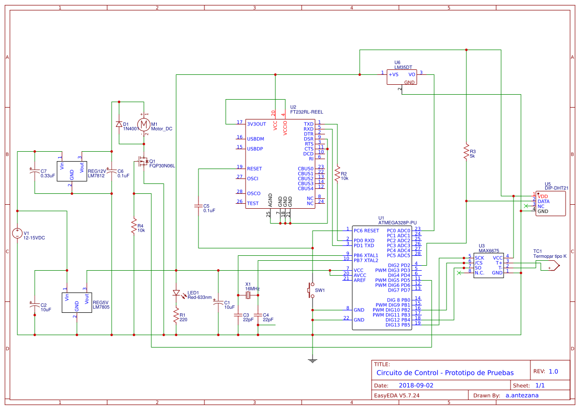 Circuito de Control - Prototipo de Pruebas - Platform for creating and sharing projects - OSHWLab