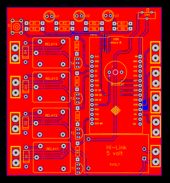 esp32 Manual and internet automation with feedback XOM - EasyEDA open ...
