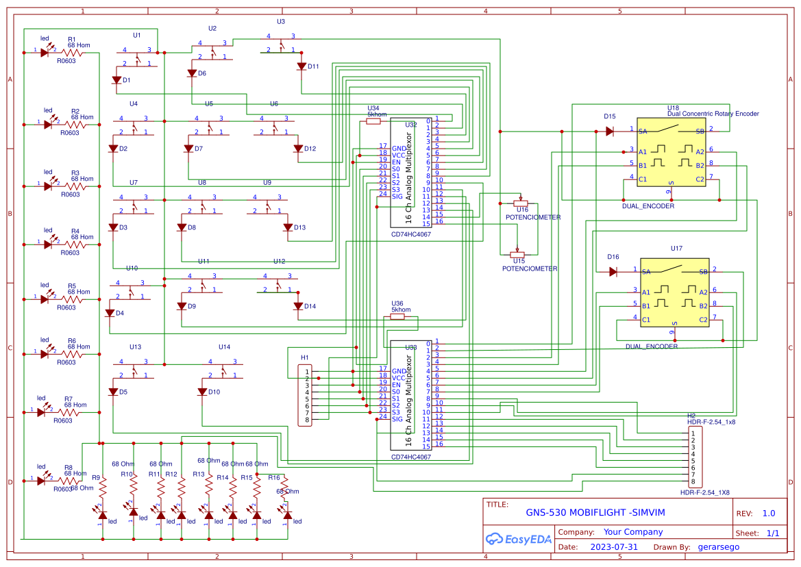 GNS 530 - EasyEDA open source hardware lab