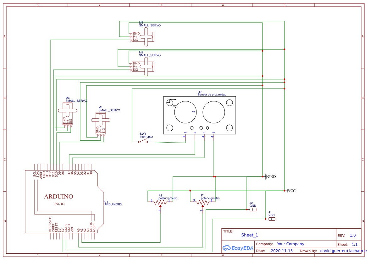 brazo mecánico - EasyEDA open source hardware lab