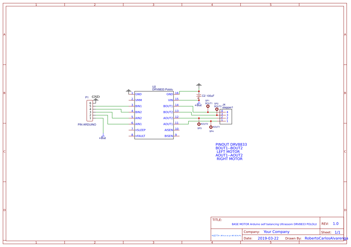 Arduino Self-Balancing Robot Ultrassom_BASE MOTOR - EasyEDA open source hardware lab
