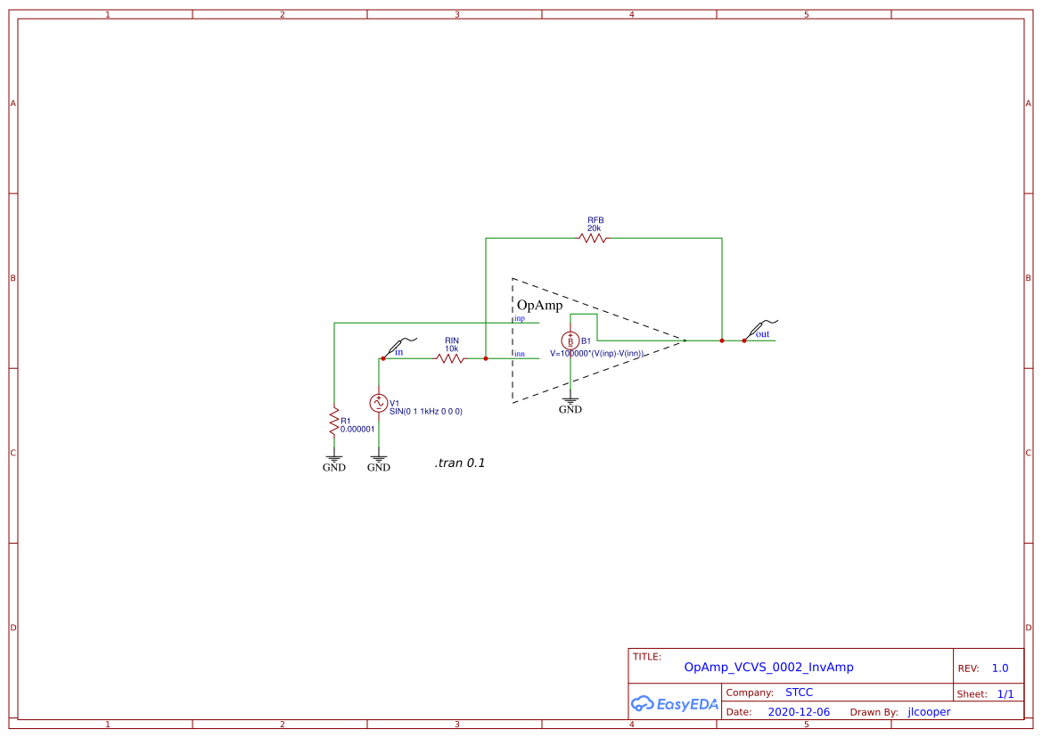 OpAmp_VCVS_0002_InvAmp - Platform for creating and sharing projects ...