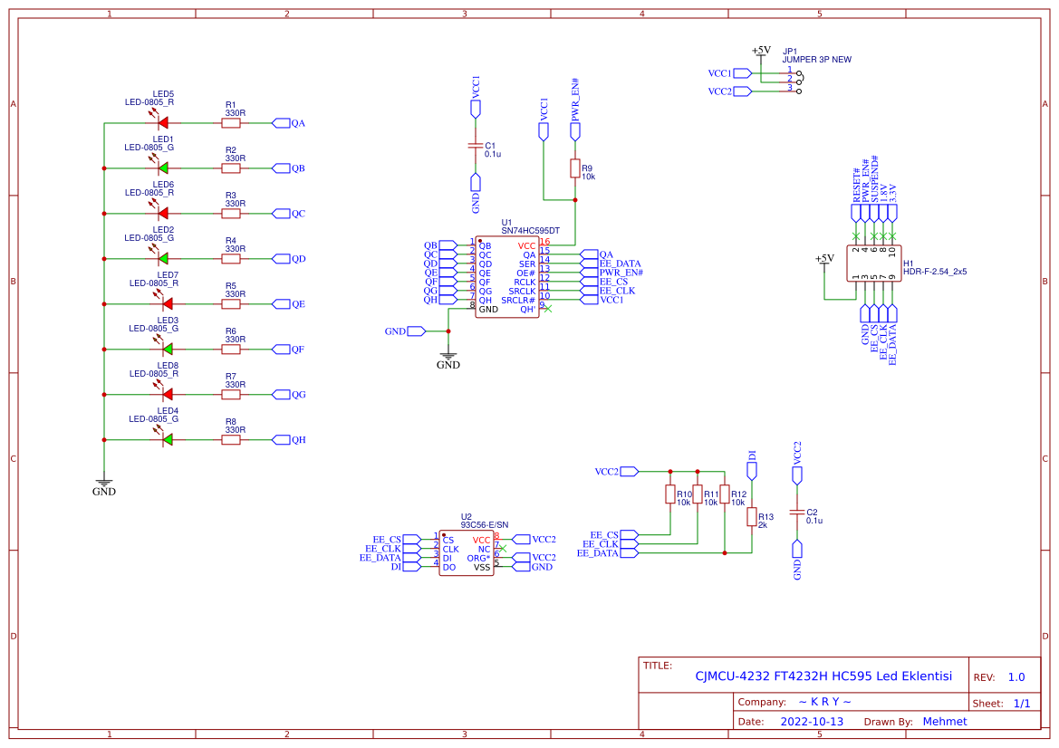 FT4232H_HC595_Led_Eklentisi_01 - OSHWLab