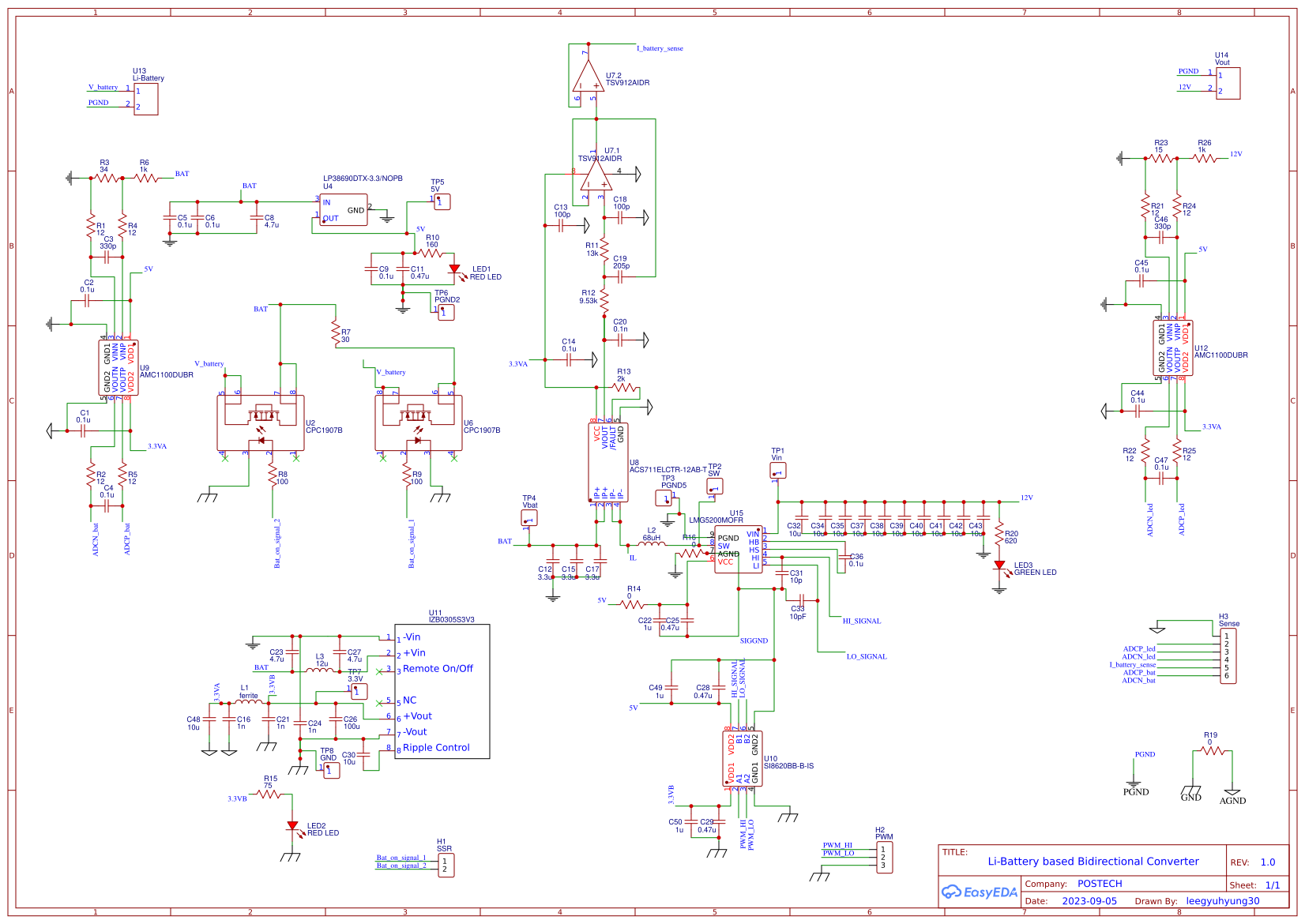 Bi-directional Converter Plant(Edited Version) - OSHWLab