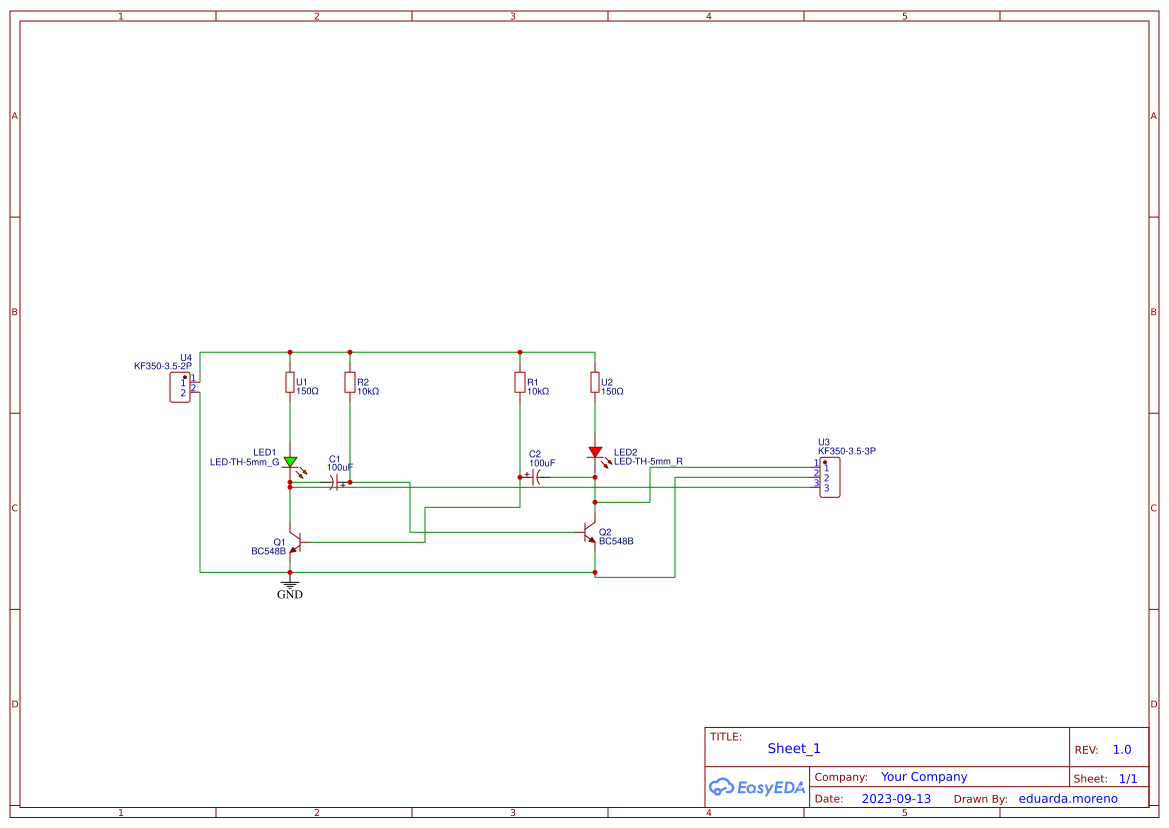 multivibrador astavel - EasyEDA open source hardware lab