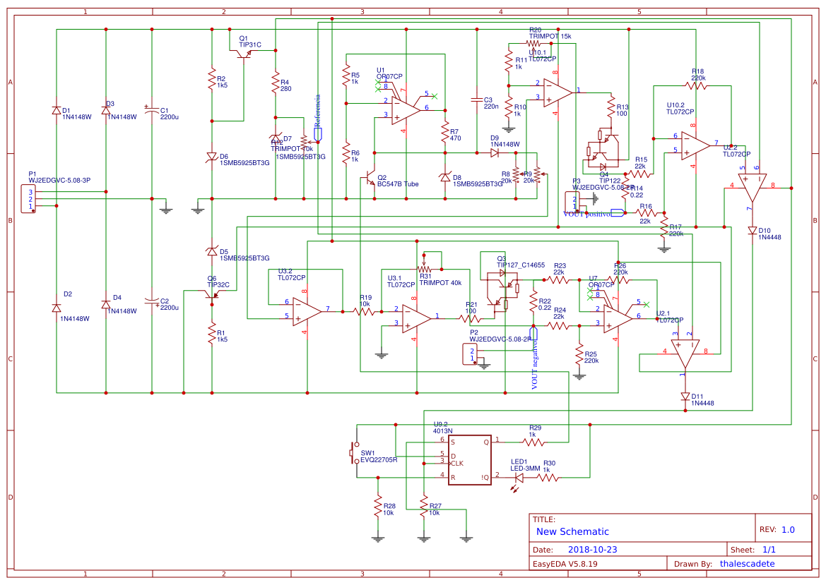Regulated Voltage Source Easyeda Open Source Hardware Lab