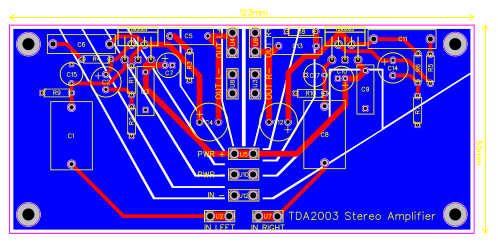 TDA2003 Stereo Amplifier - OSHWLab