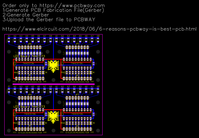 CNC LED Board - EasyEDA open source hardware lab