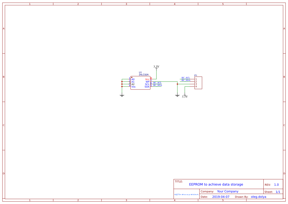 EEPROM 24LCxx - Platform for creating and sharing projects - OSHWLab
