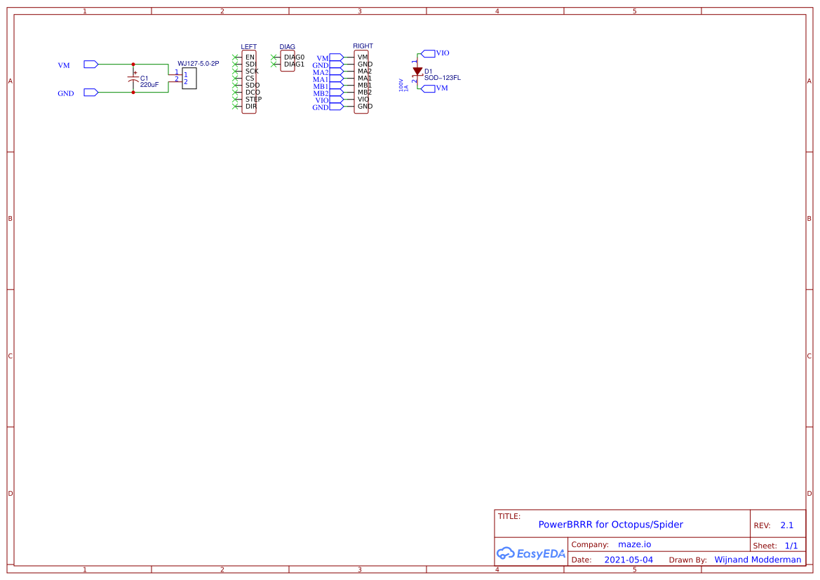 PowerBRRR for Octopus/Spider - EasyEDA open source hardware lab