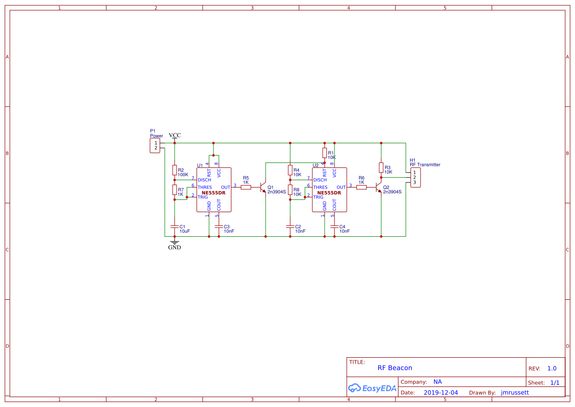 315MHz RF Beacon - OSHWLab