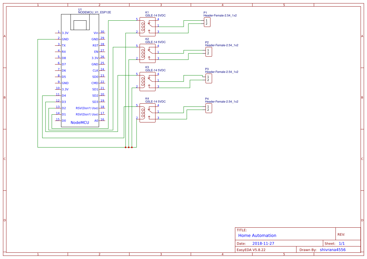 Home Automation - EasyEDA open source hardware lab
