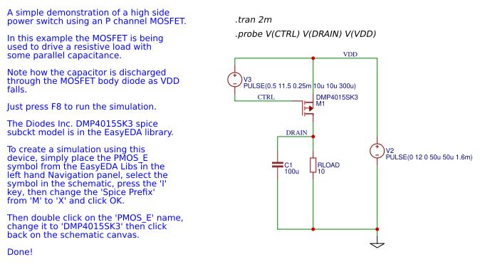 High side PMOSFET switch - OSHWLab