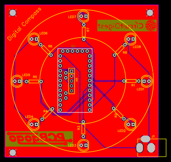 Digital Compass using HMC5883L with Arduino - EasyEDA open source hardware lab
