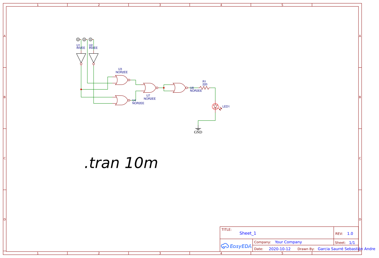 EXAMEN EJERCICIO 2 CIRCUITO NOR-SEBASTIAN ANDRE GARCIA SAURRE - OSHWLab