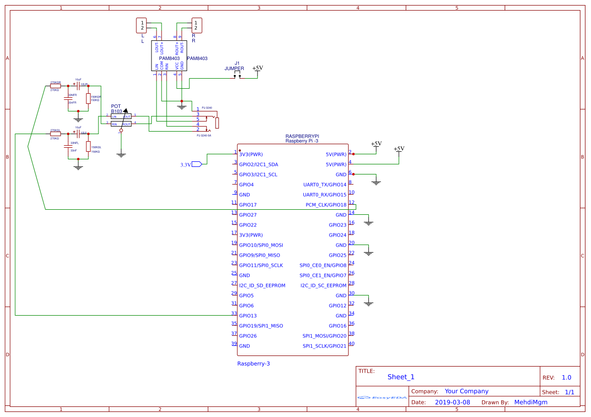NDS Zero PCB V1 - EasyEDA open source hardware lab