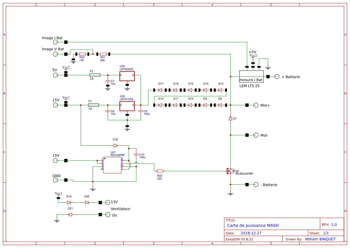 Carte de Commande d'un Hacheur MCC - EasyEDA open source hardware lab