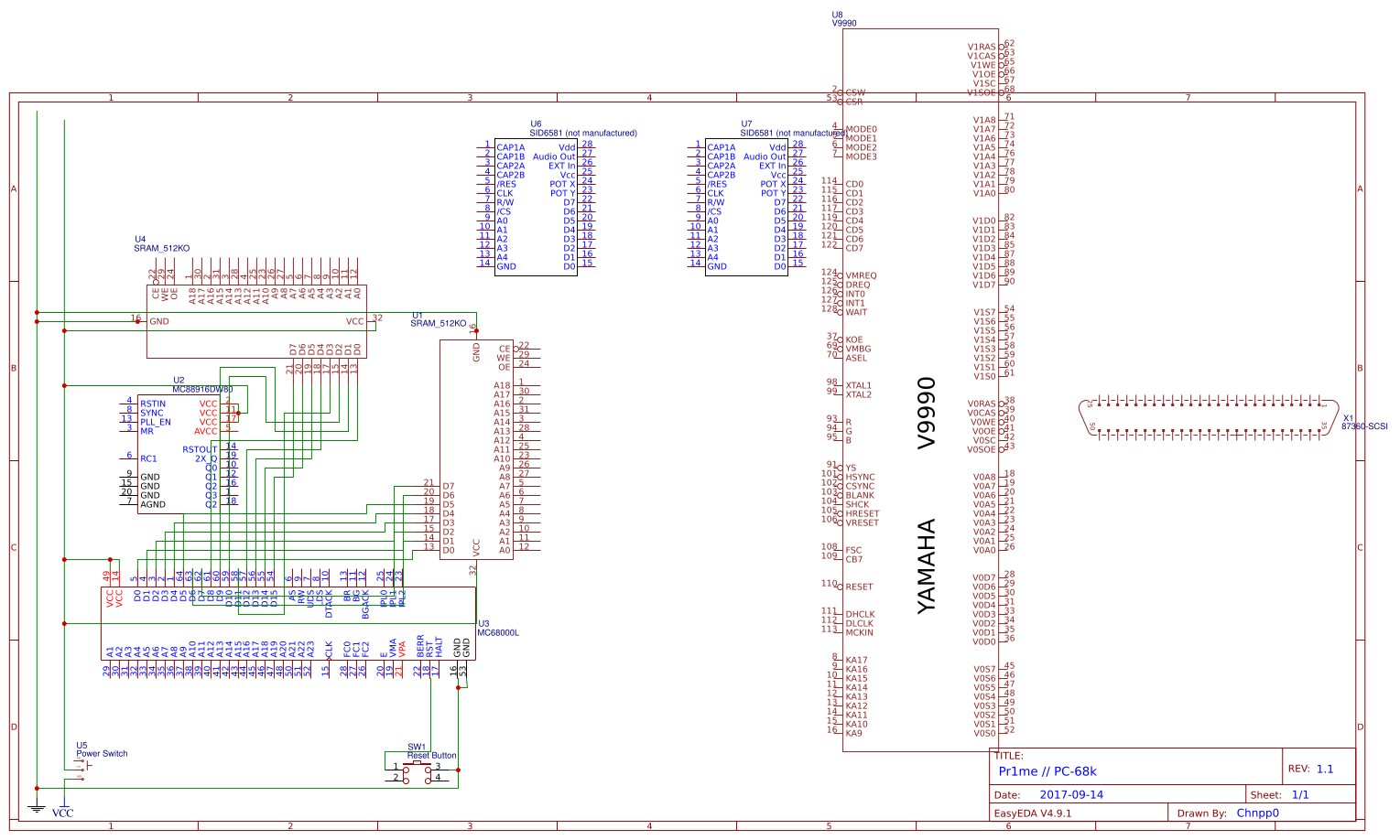 Pr1me // 8088 win2.11 computer - EasyEDA open source hardware lab