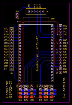 Geekworm ESP32-C1 PrototypePCB - EasyEDA open source hardware lab
