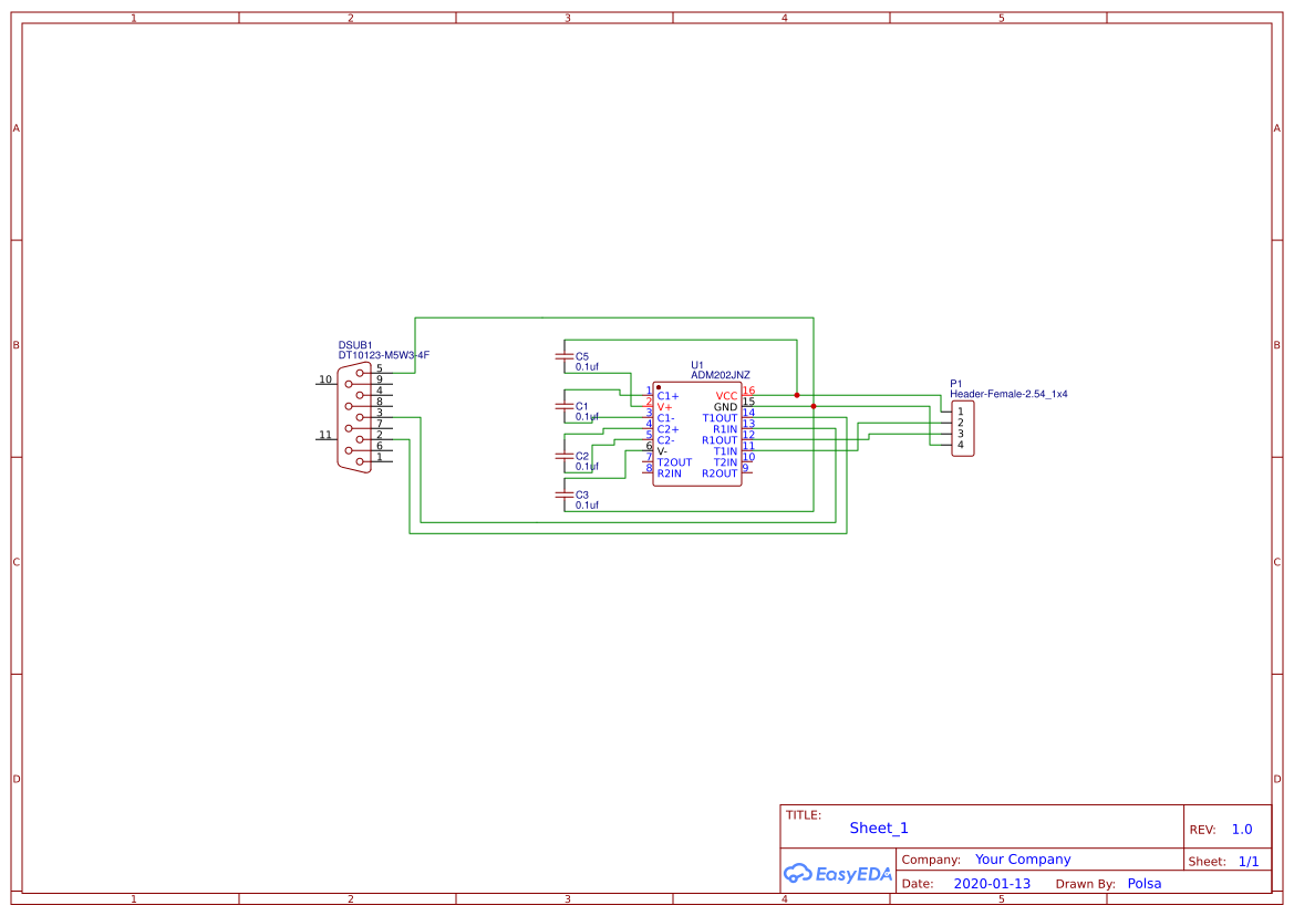 RS232->TTL - OSHWLab