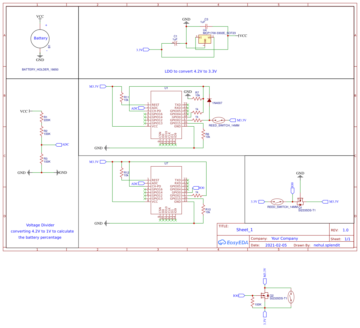 ESP-door-sen-mo - EasyEDA open source hardware lab