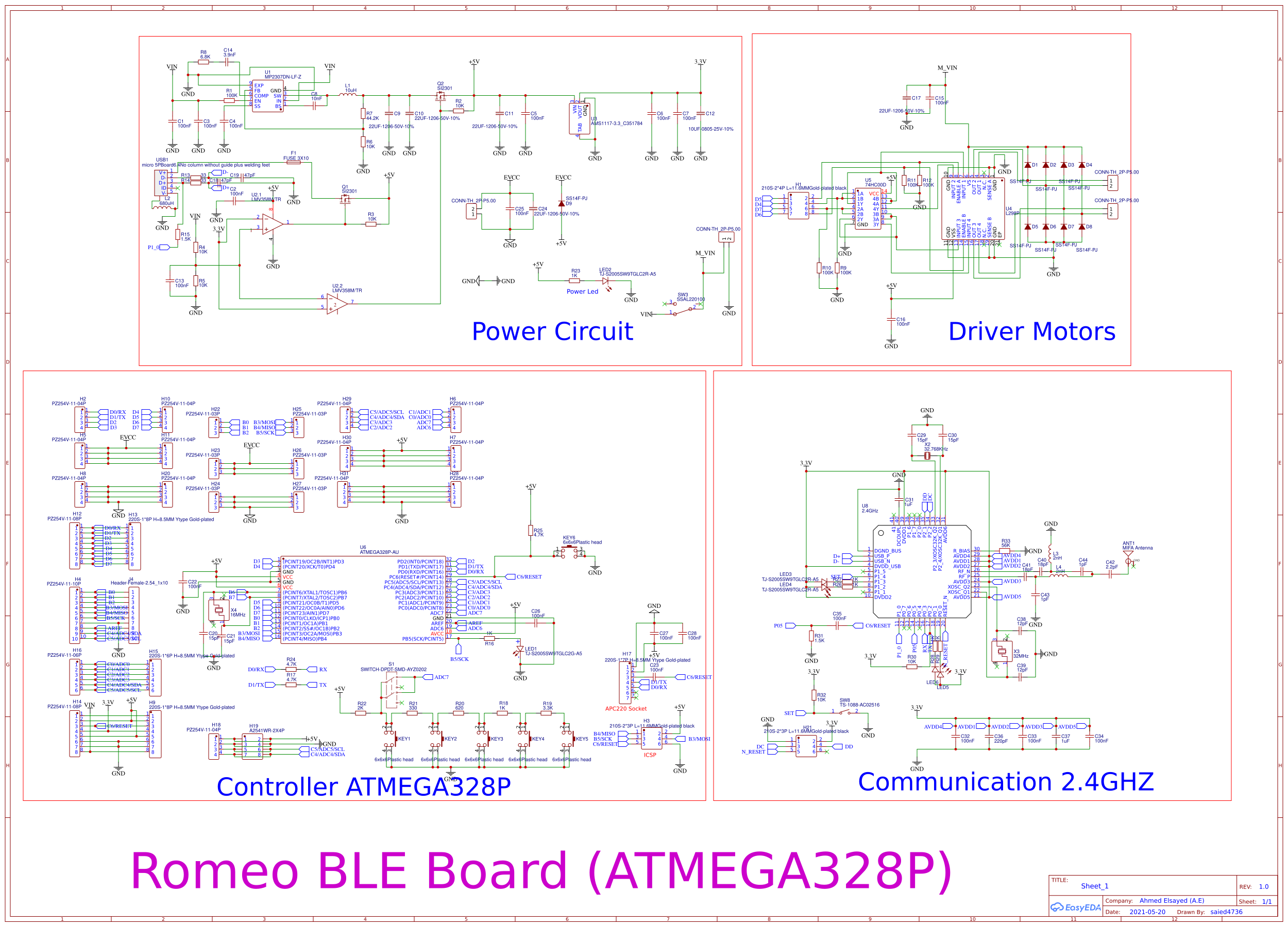 Romeo BLE Board - EasyEDA open source hardware lab