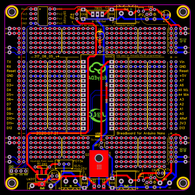 Breadboard for Arduino Nano - EasyEDA open source hardware lab