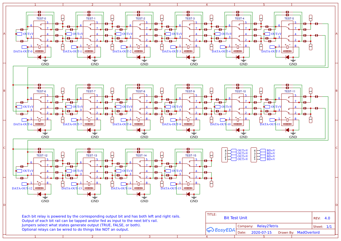 16 Bit Relay Register with 2:1 Input Mux and Bit Test Unit - EasyEDA ...