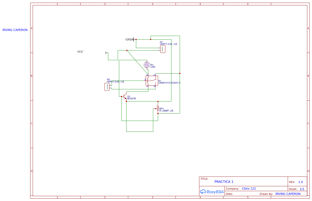 PRACTICA 1 irving caperon - Platform for creating and sharing projects - OSHWLab