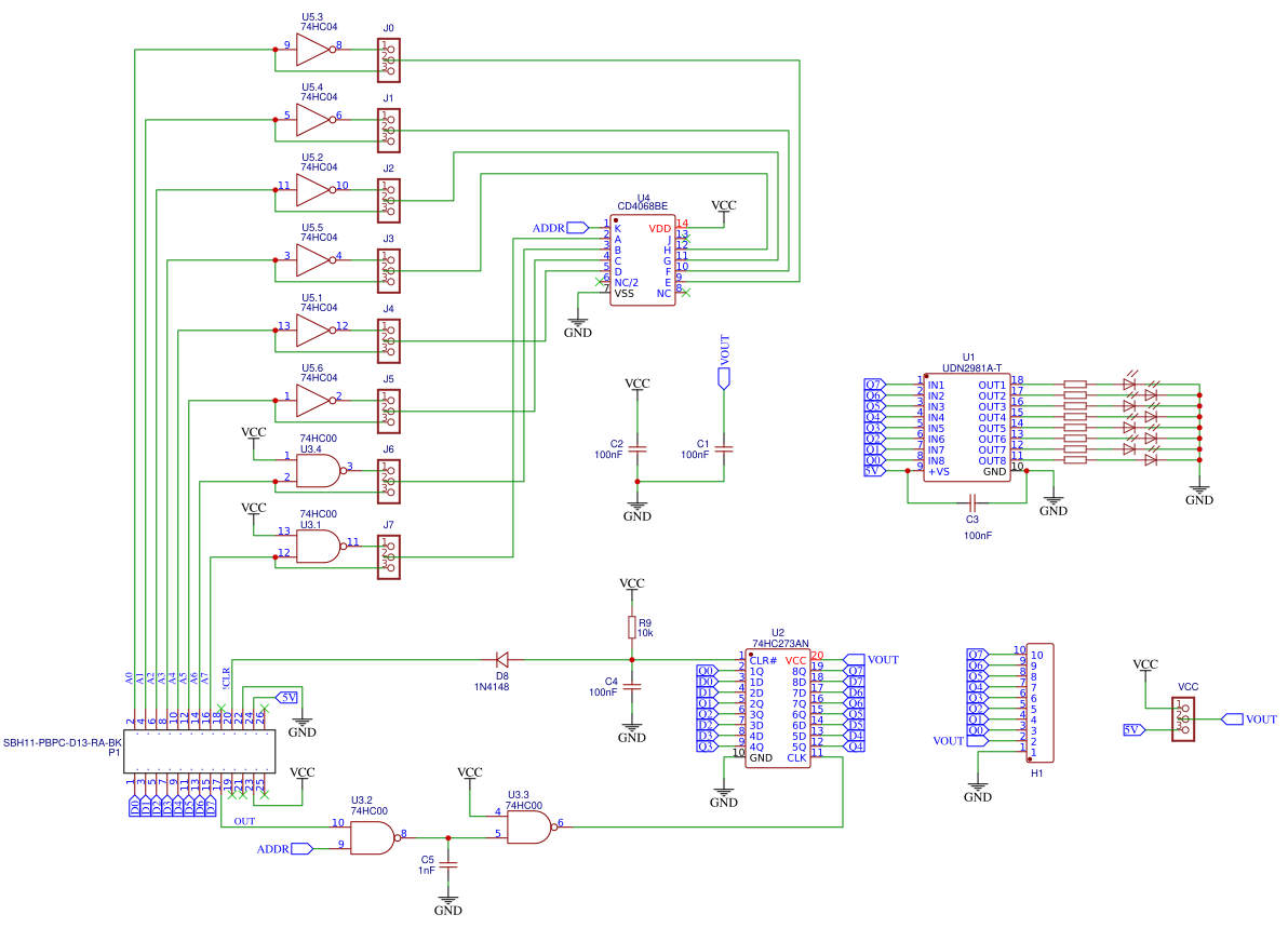 IOBus - LED Output card - OSHWLab