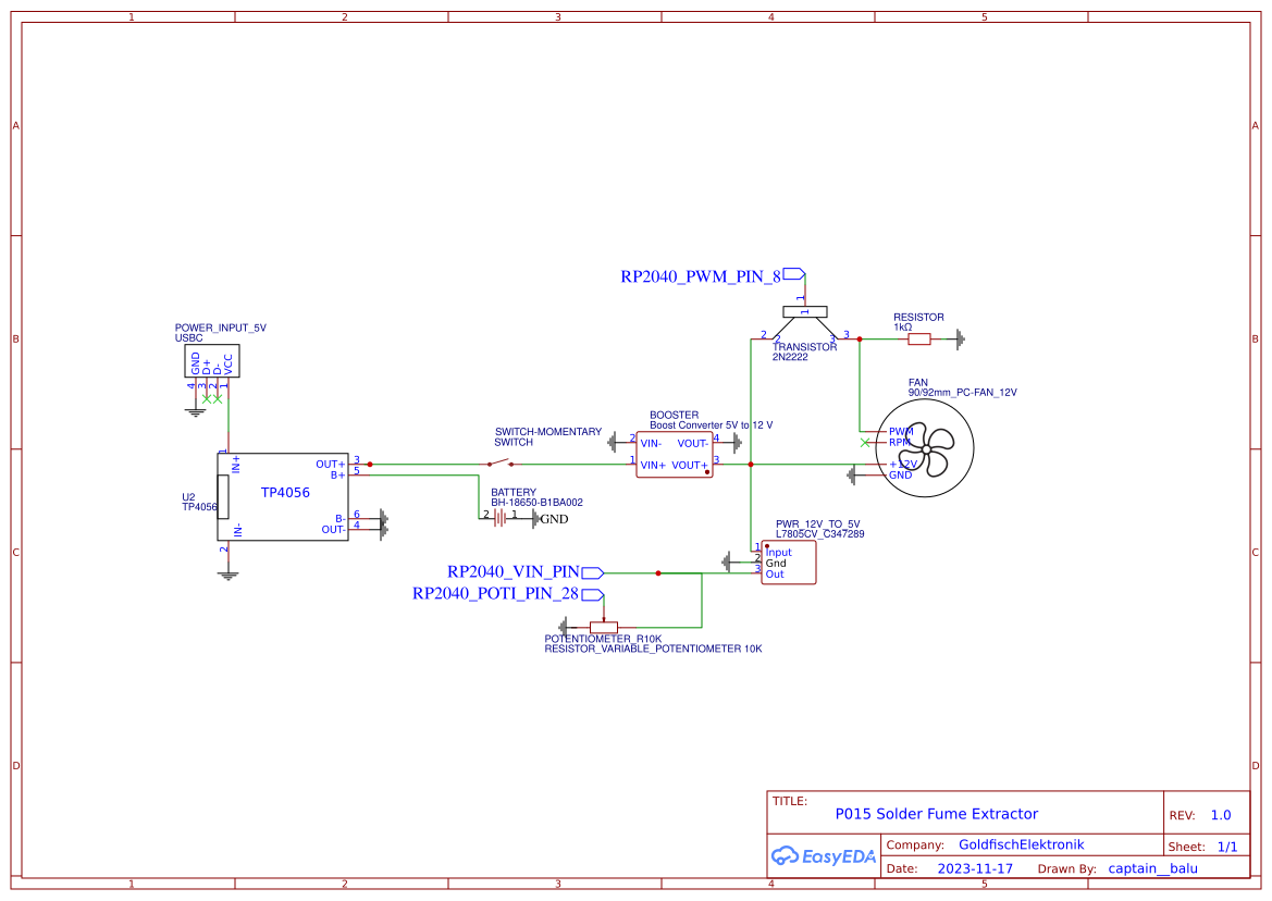 P015 Solder Fume Extractor (90mm, 92mm Fan) V1.0 - OSHWLab