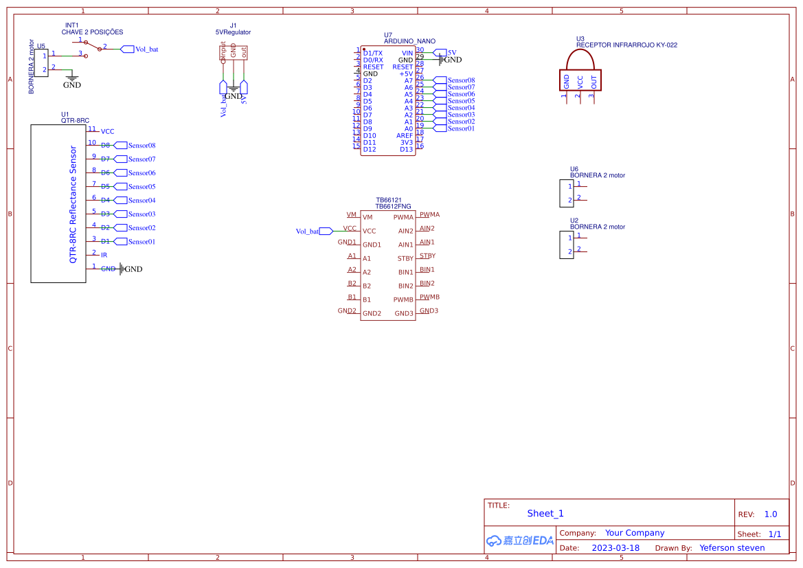 Seguidor de linea - EasyEDA open source hardware lab
