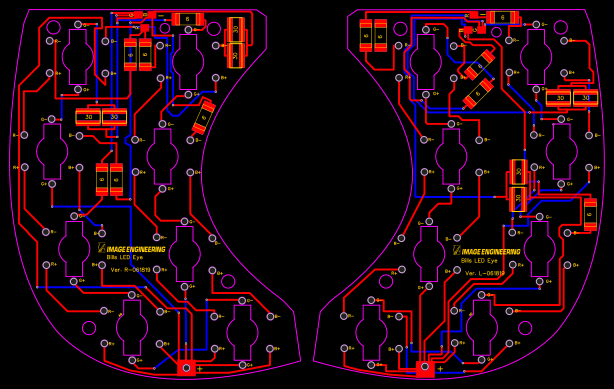 Bills LED Eye PCB - EasyEDA open source hardware lab