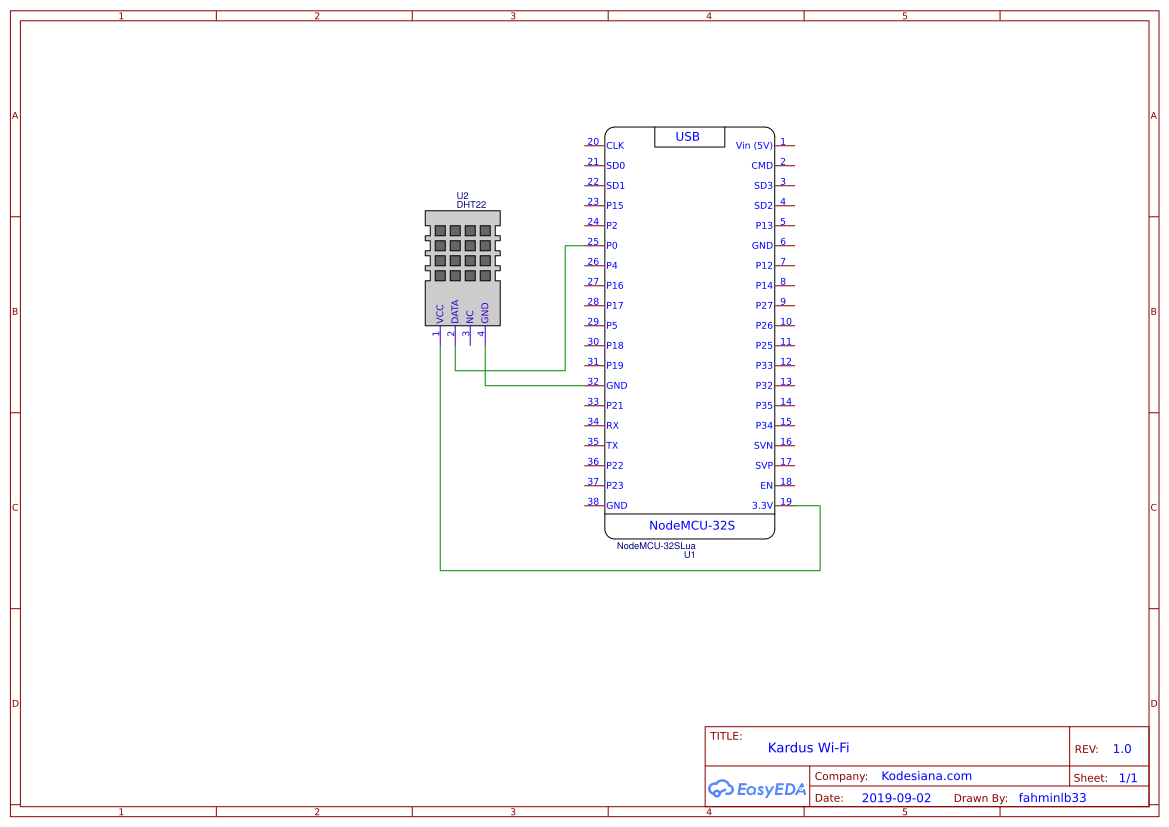 Kardus Wi-Fi IOT - EasyEDA open source hardware lab